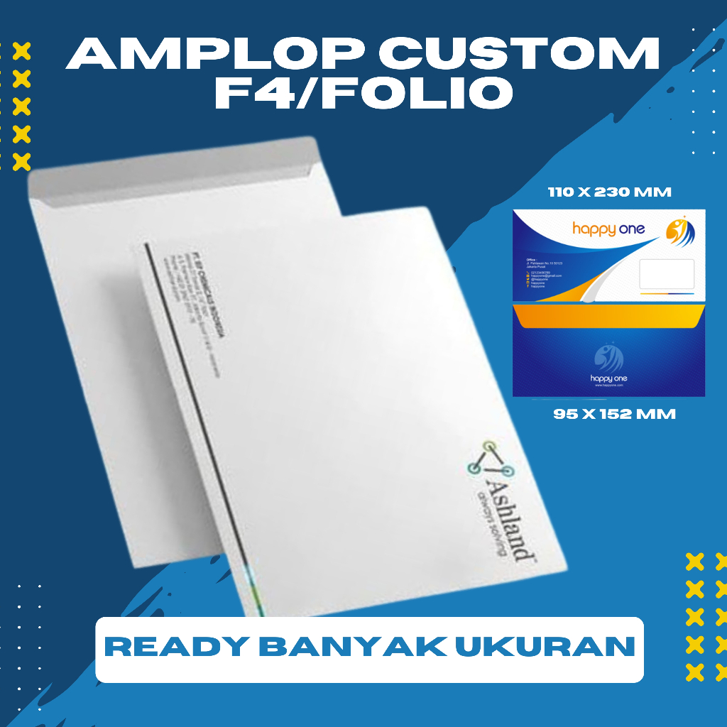 Jual Print Amplop F4/Folio Custom Design / Cetak Amplop Besar Ukuran ...