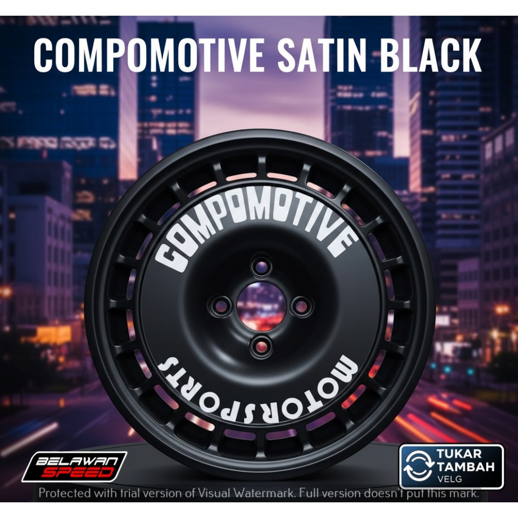 Jual VELG MOBIL COMPOMOTIVE RING 16 PCD 4X100 UNTUK JAZZ AGYA CALYA DLL ...