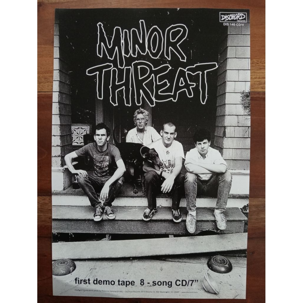 Jual [poster band] Minor Threat - First demo tape CD 7" Promo / Poster ...