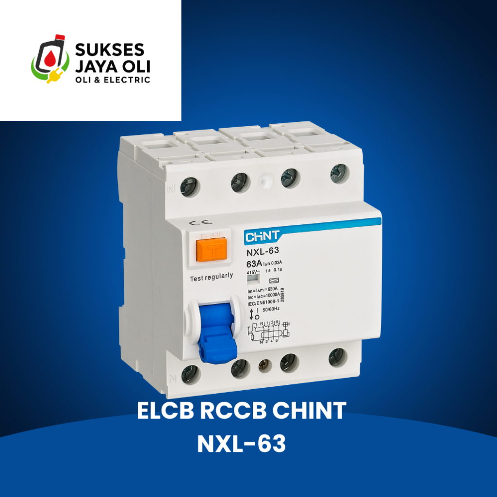 Jual ELCB RCCB CHINT NXL-63 4P 3P+N 30mA 16A 25A 32A 40A 63A | Earth ...
