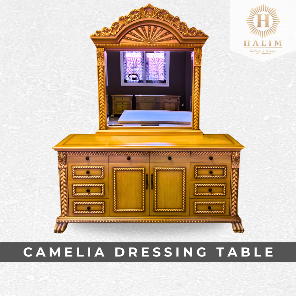 Jual HALIM Camelia Meja Rias Klasik Mewah Dengan Kabinet Penyimpanan ...