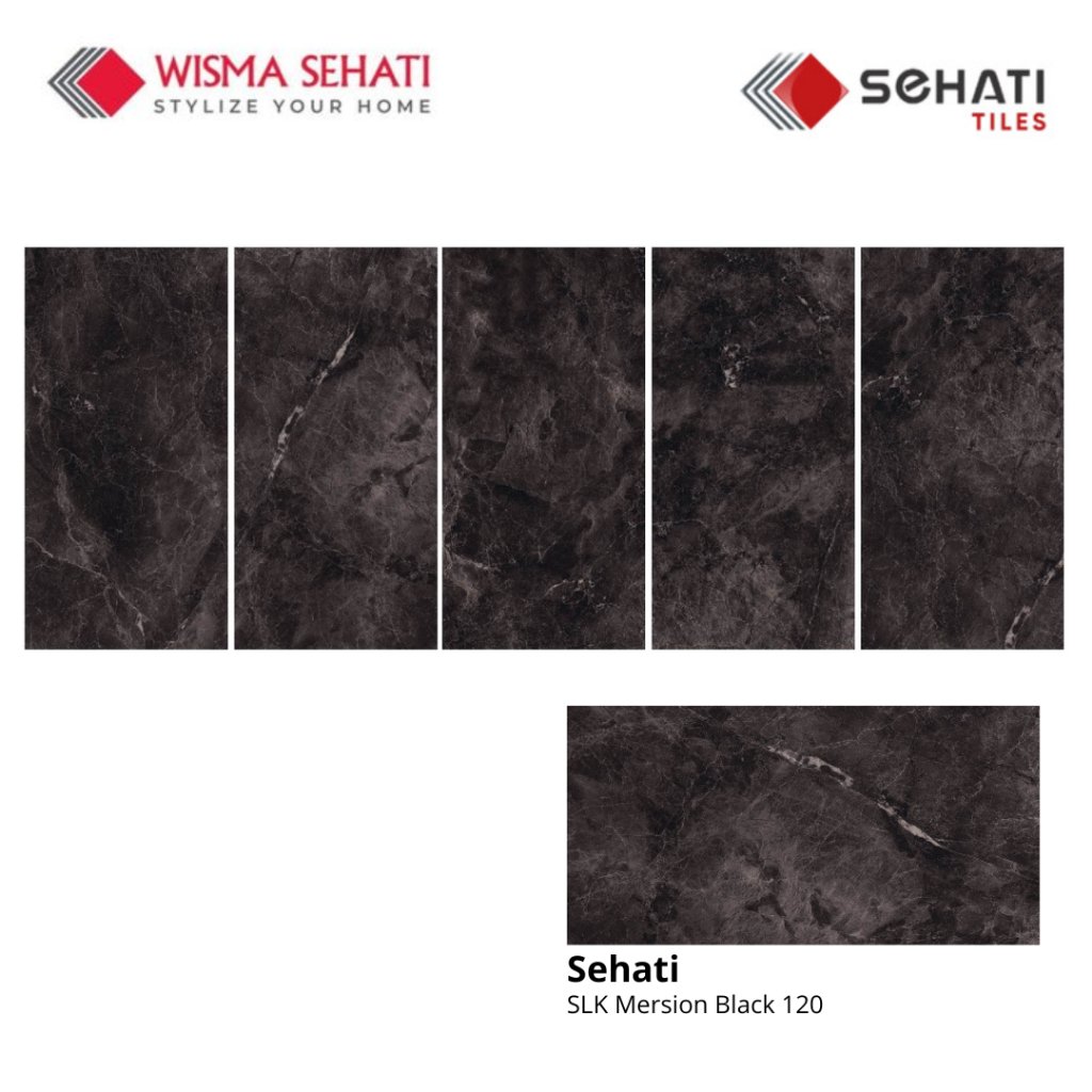 Jual Granit Tile 60x120 Keramik Lantai Dinding Hitam Sehati-SLK Mersion ...