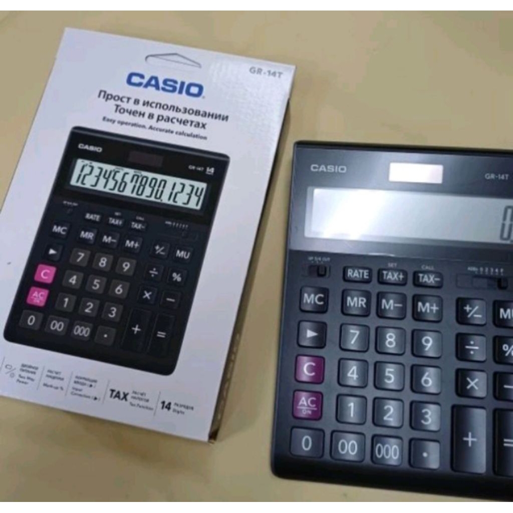 Jual CASIO GR 14 Kalkulator Besar 14 Digit Garansi Resmi | Shopee Indonesia