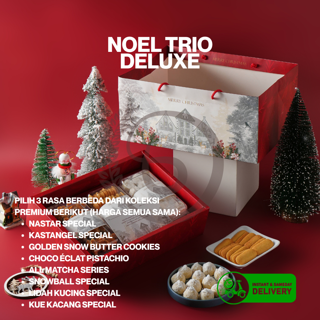 Jual Hampers Natal/Hampers Christmas Noel Trio Deluxe (3 Toples Kue ...