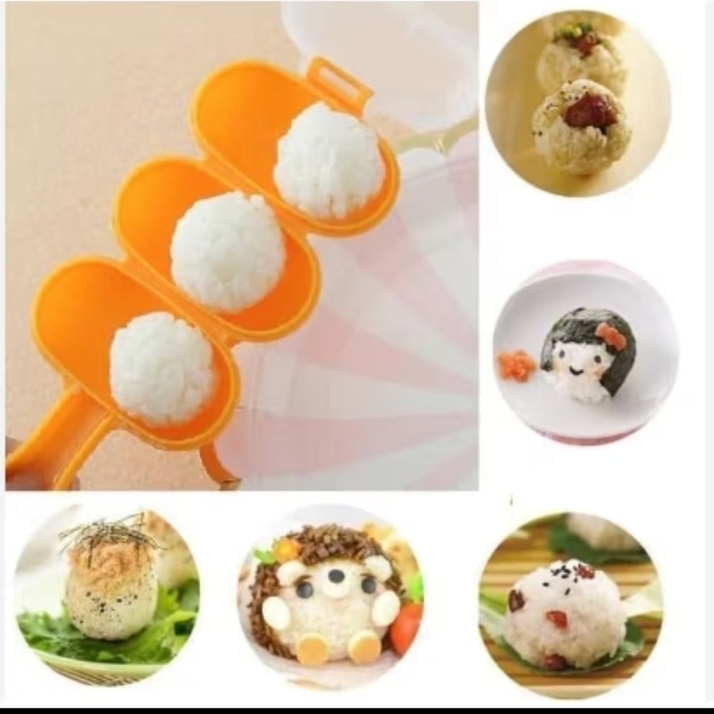 Jual Alat Cetak Nasi Bento Sushi Mold / Rice Ball Shaker | Shopee Indonesia