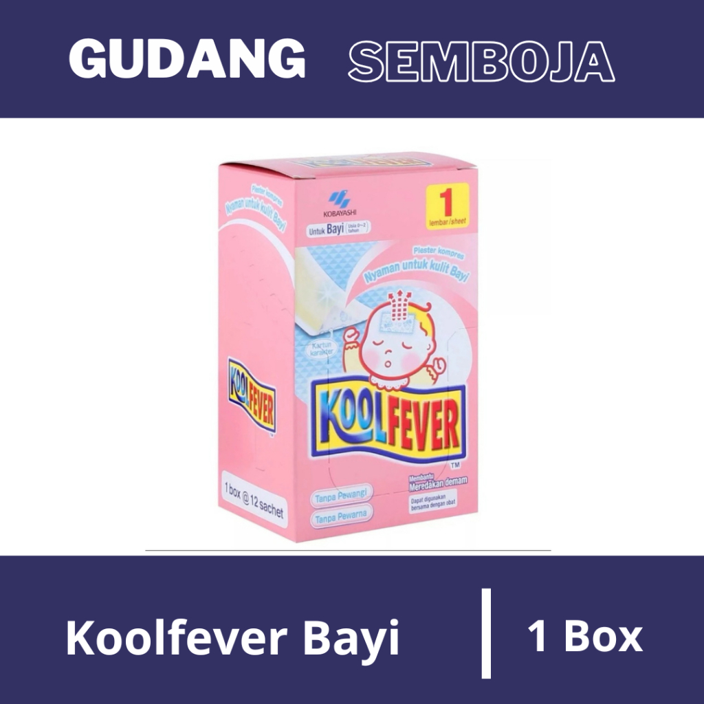 Jual Koolfever Bayi Box isi 12 Sachet / Kompres Bayi / Kompres Membantu ...