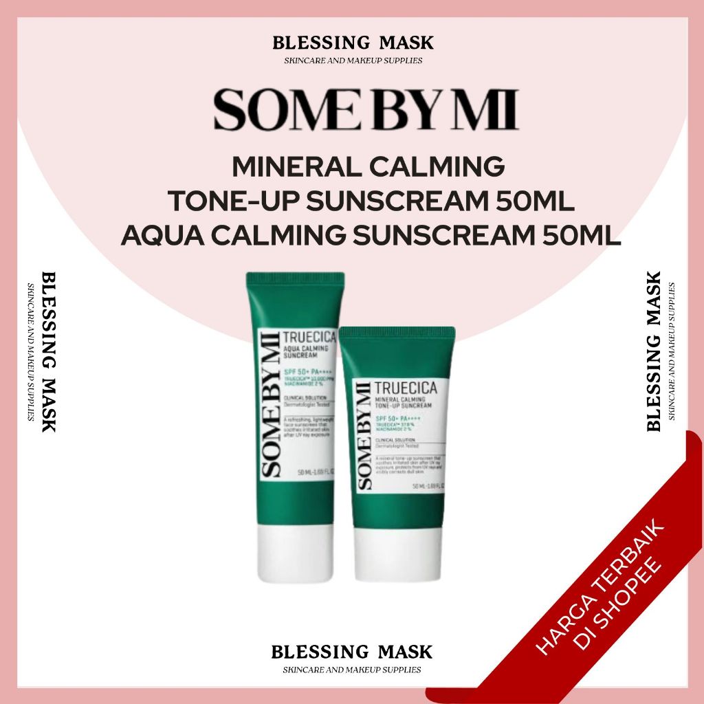 Jual Somebymi Truecica Mineral 100 calming suncream | Aqua Soothing ...