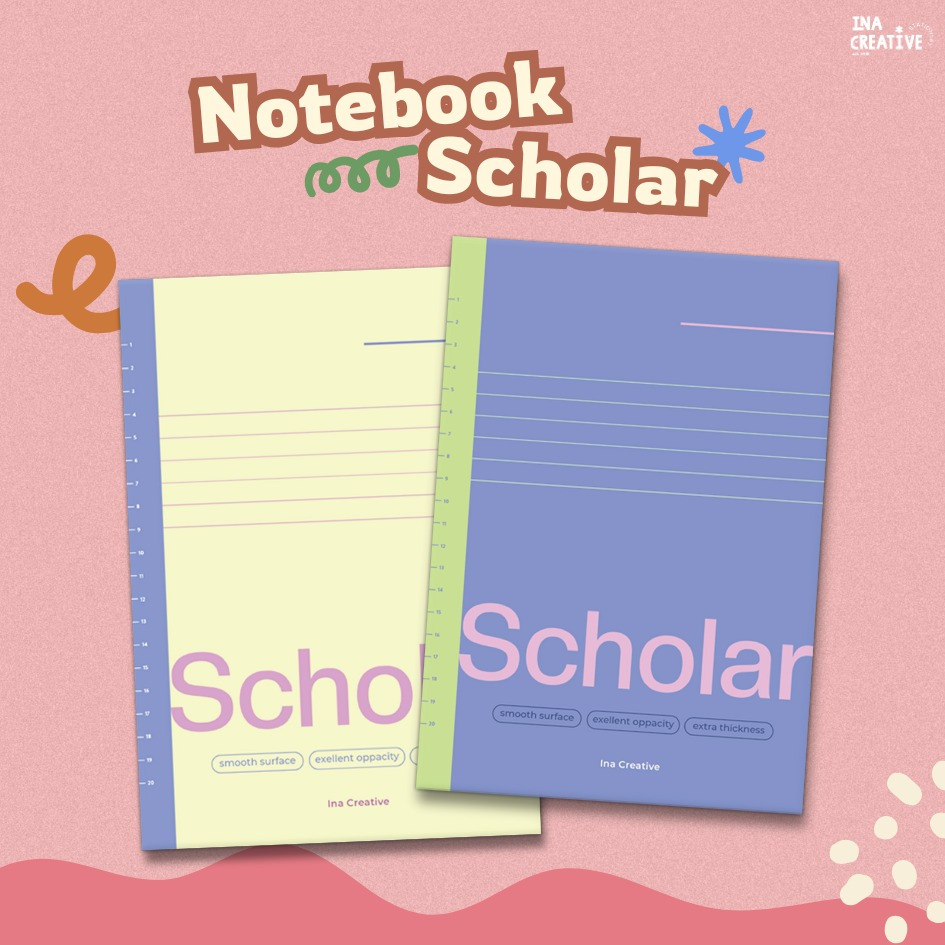 Jual Buku Tulis B5 Pastel Scholar Series Ina Creative| Diary Book ...