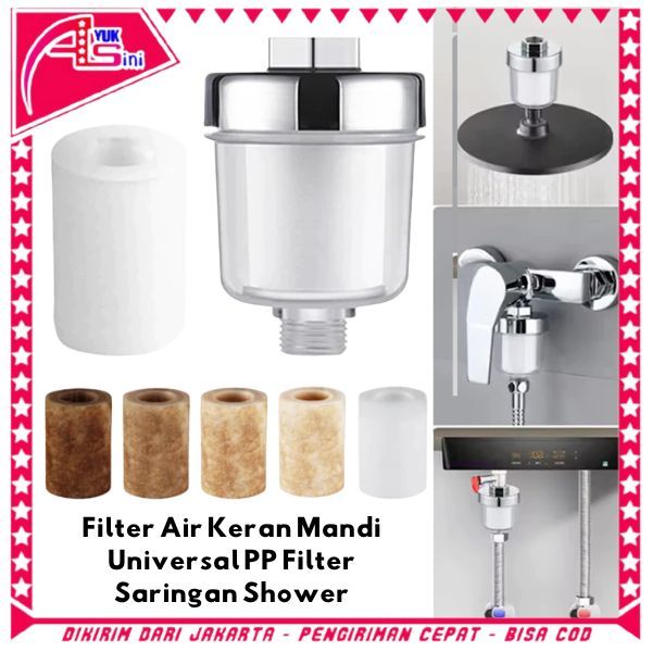 Jual AS Filter Air Keran Mandi Universal PP Filter Saringan Shower ...