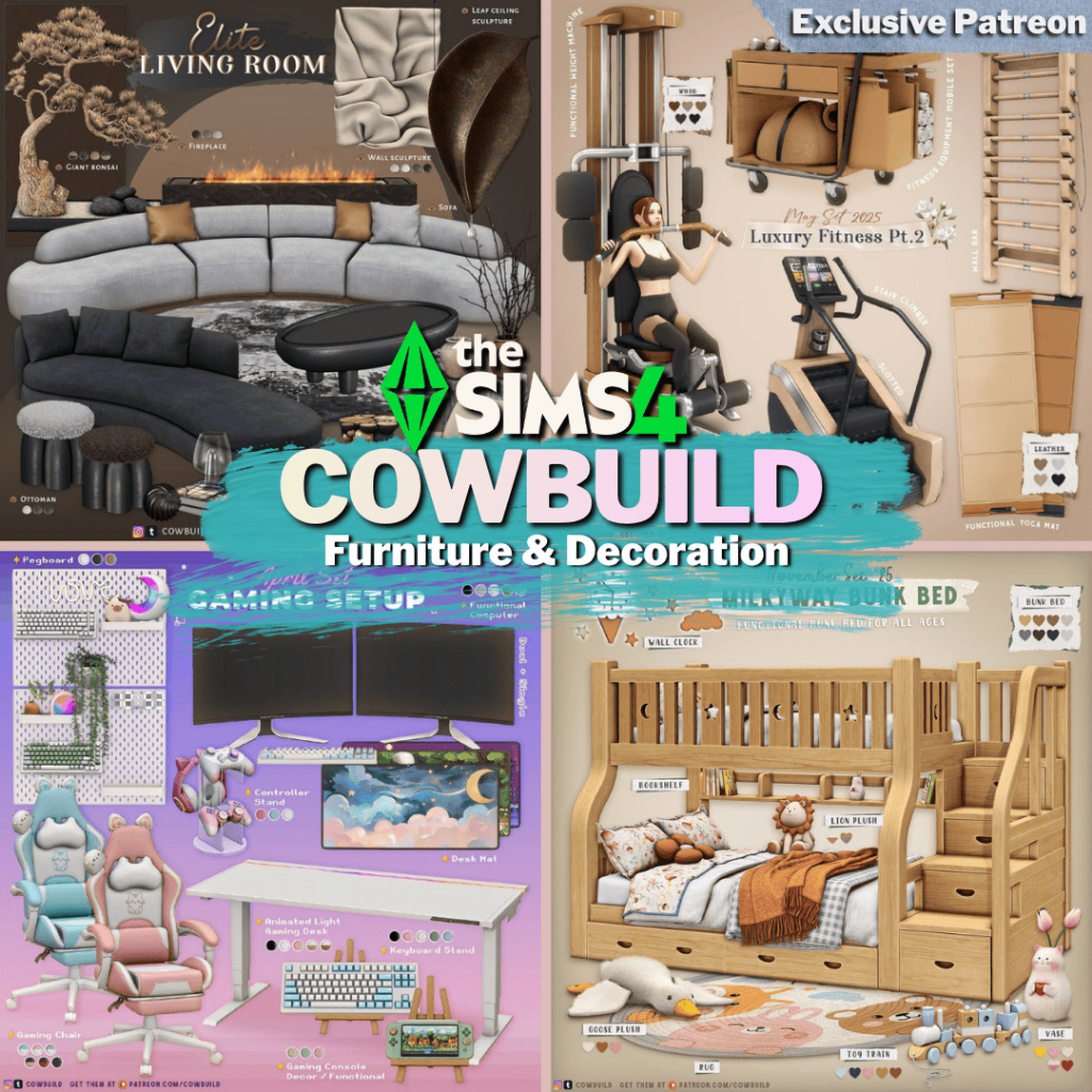 Jual 1500+ Cowbuild Furniture & Deco CC Packs - 110 Packs (Exclusive ...