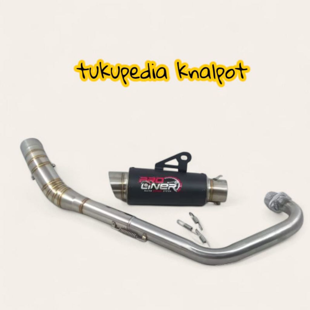 Jual Knalpot Proliner Tr-1 Black Doft Sonic Satria fu Vixion Cbr R15 Mx ...