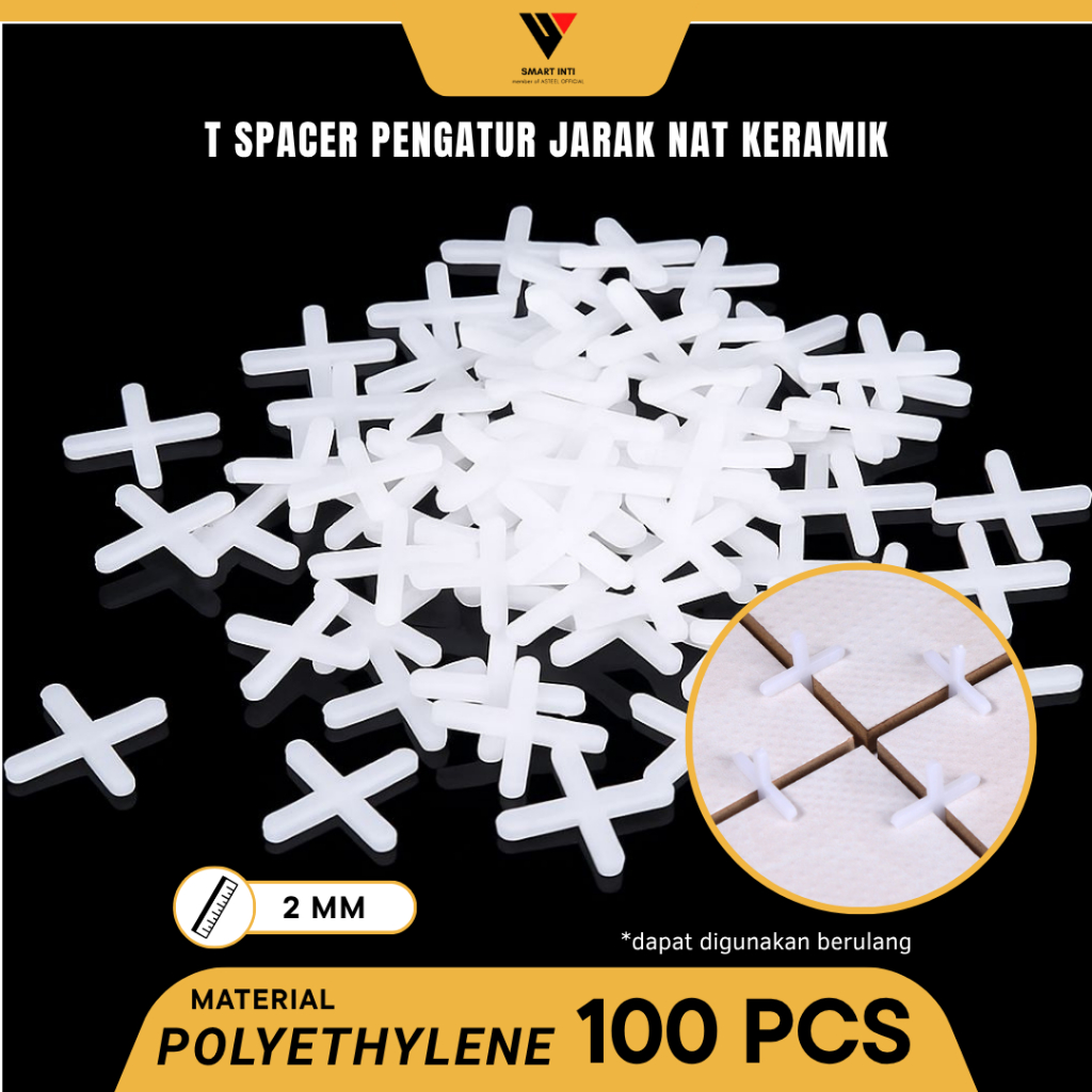 Jual Tile Spacer Keramik Granite Nat 2MM Tile Croos Alat Pengatur Jarak ...