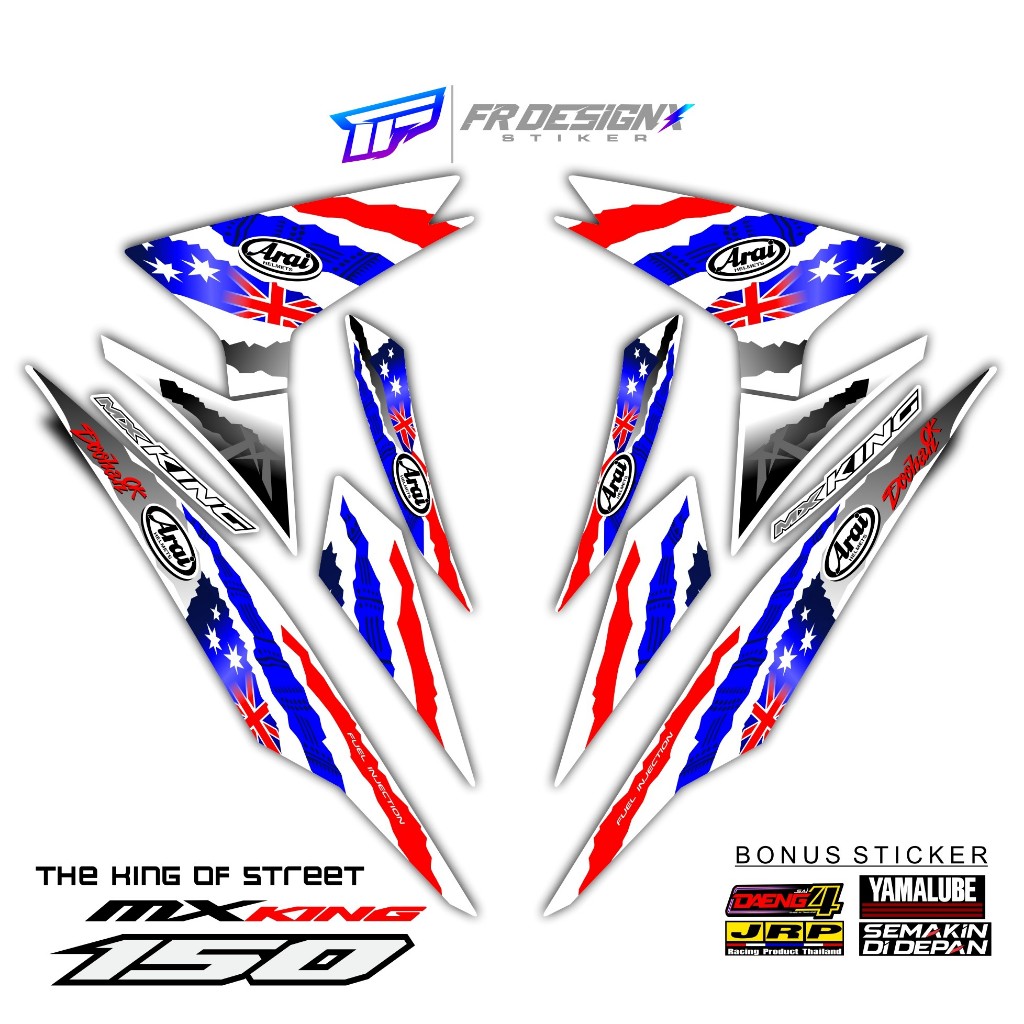 Jual STRIPING STIKER DECAL MX KING 150 2015 - 2020 MOTIF MICK DOOHAN ...