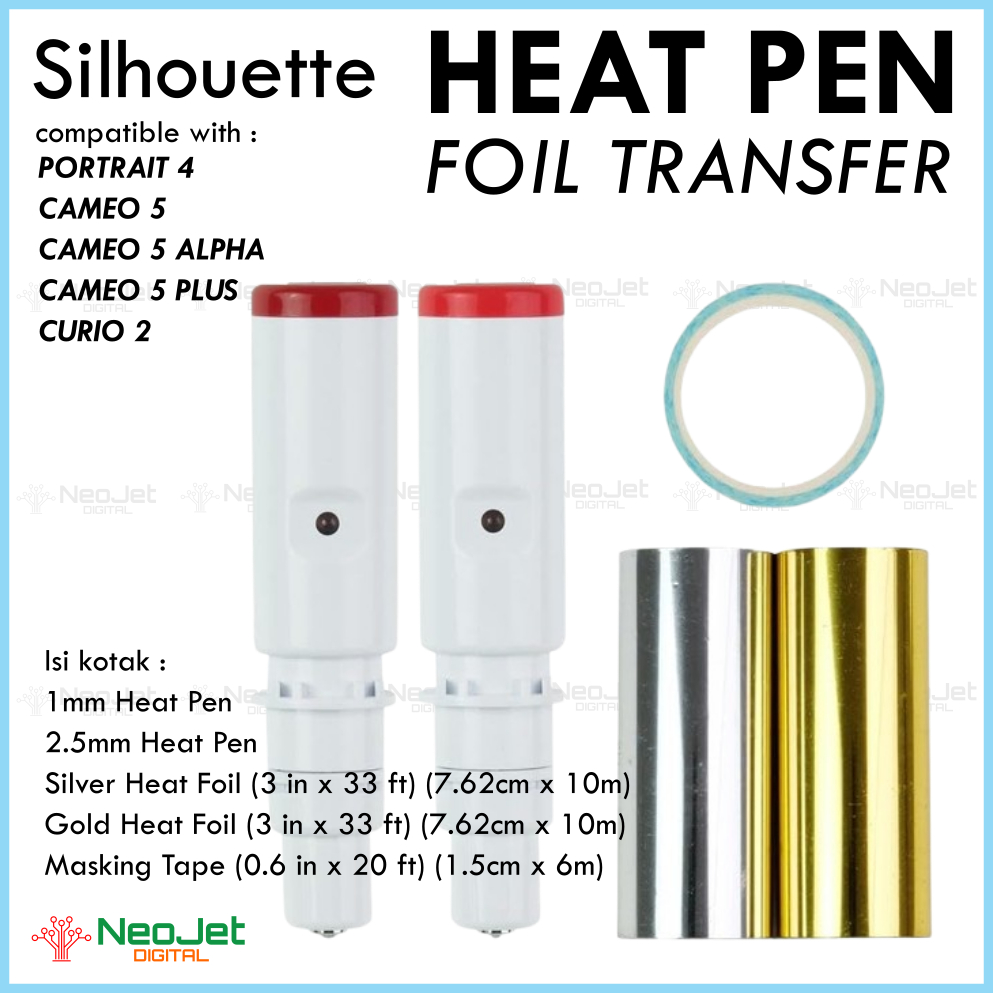 Jual Heat Pen Set Foil Transfer Foil Stamp Hot Stamp Mesin cutting ...