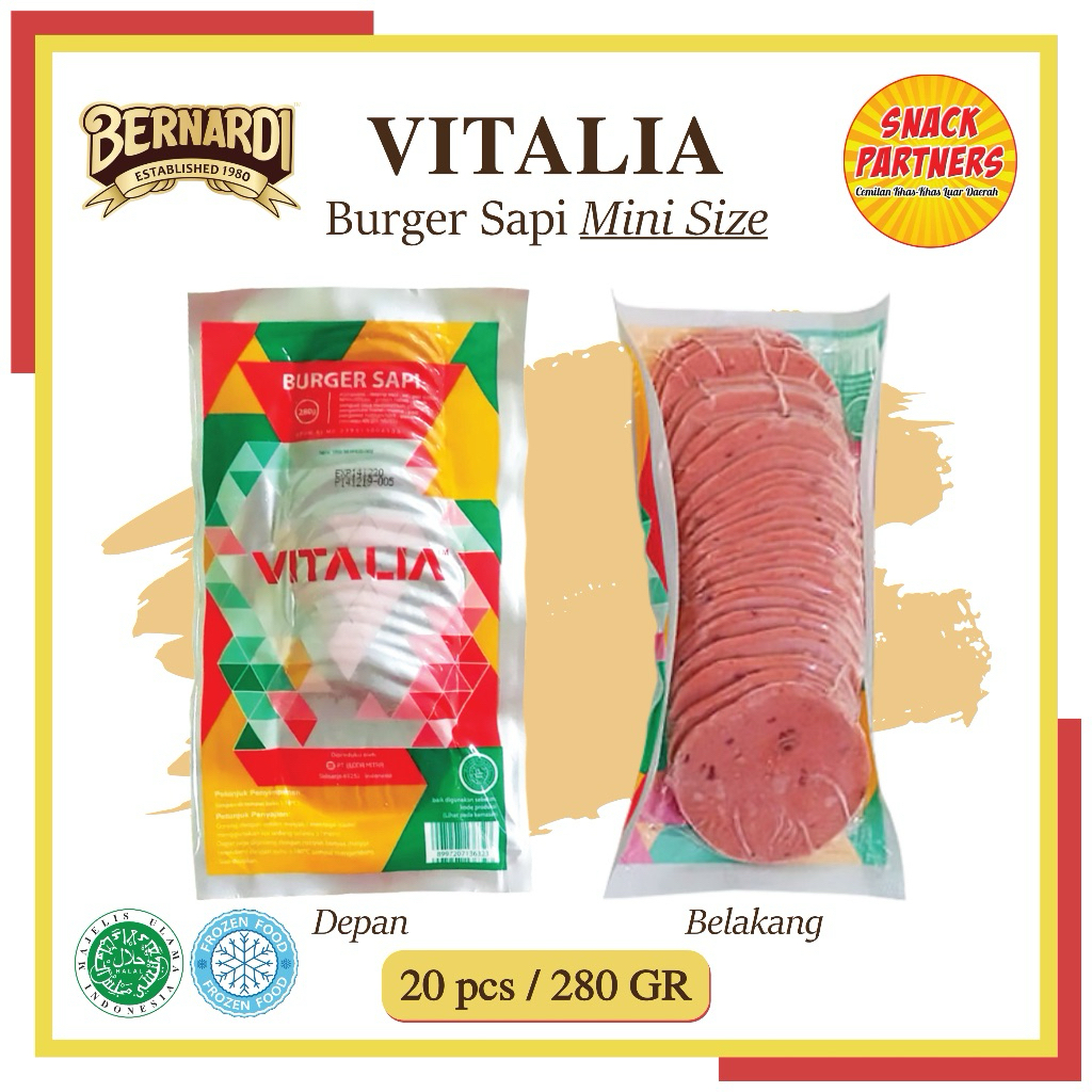 Jual ISIAN BURGER - BEEF BURGER KECIL 280 Gram & BEEF BUGER BESAR 250 ...