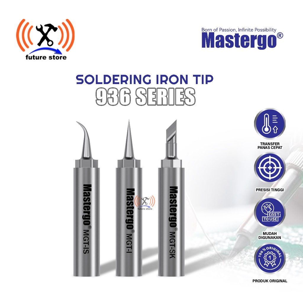 Jual MASTERGO 936 SOLDERING IRON TIP MGT I IS SK ORIGINAL | Shopee ...