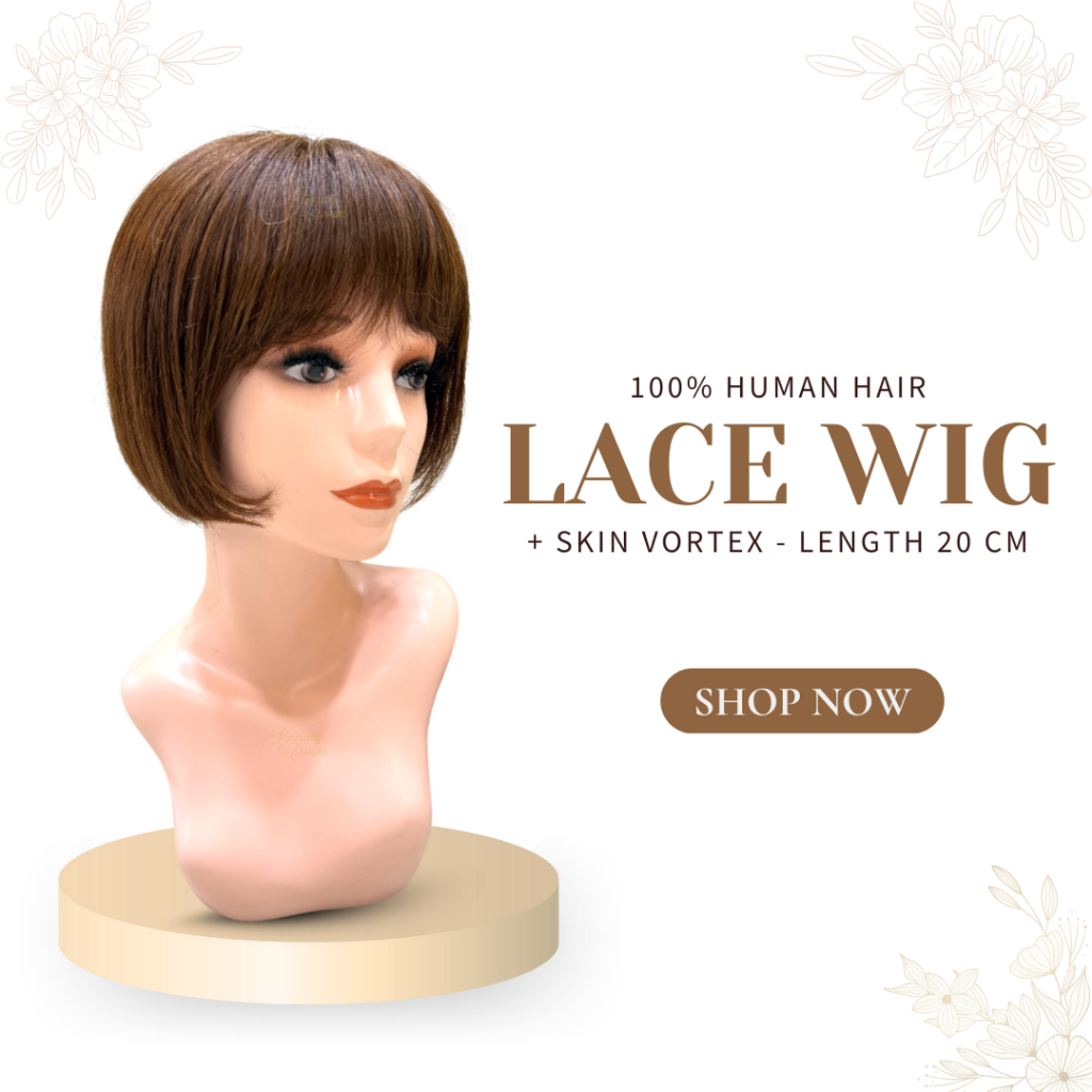 Jual Full Wig 100% Human Hair Rambut Asli Full Lace + Skin Vortex ...