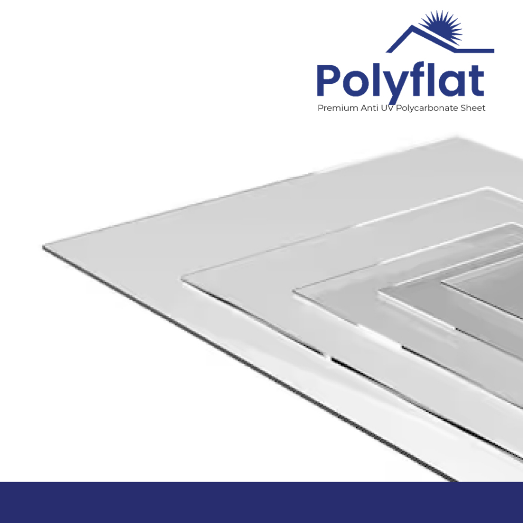 Jual Polycarbonate Atap Roof Polyflat Suntuff Tebal 3mm Lebar 1.22 ...
