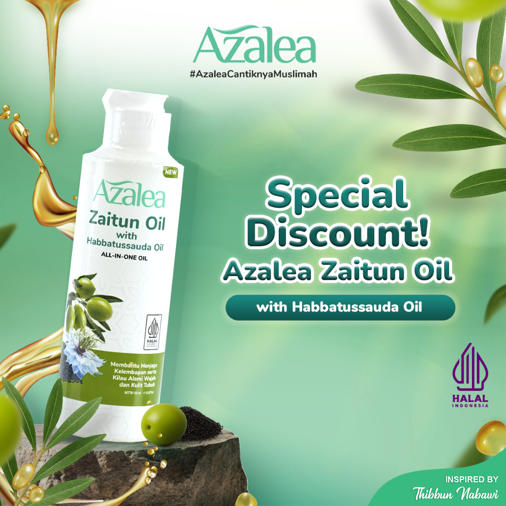 Jual [SPECIAL DISCOUNT] Azalea Zaitun Oil with Habbatussaudah Oil 135 ...