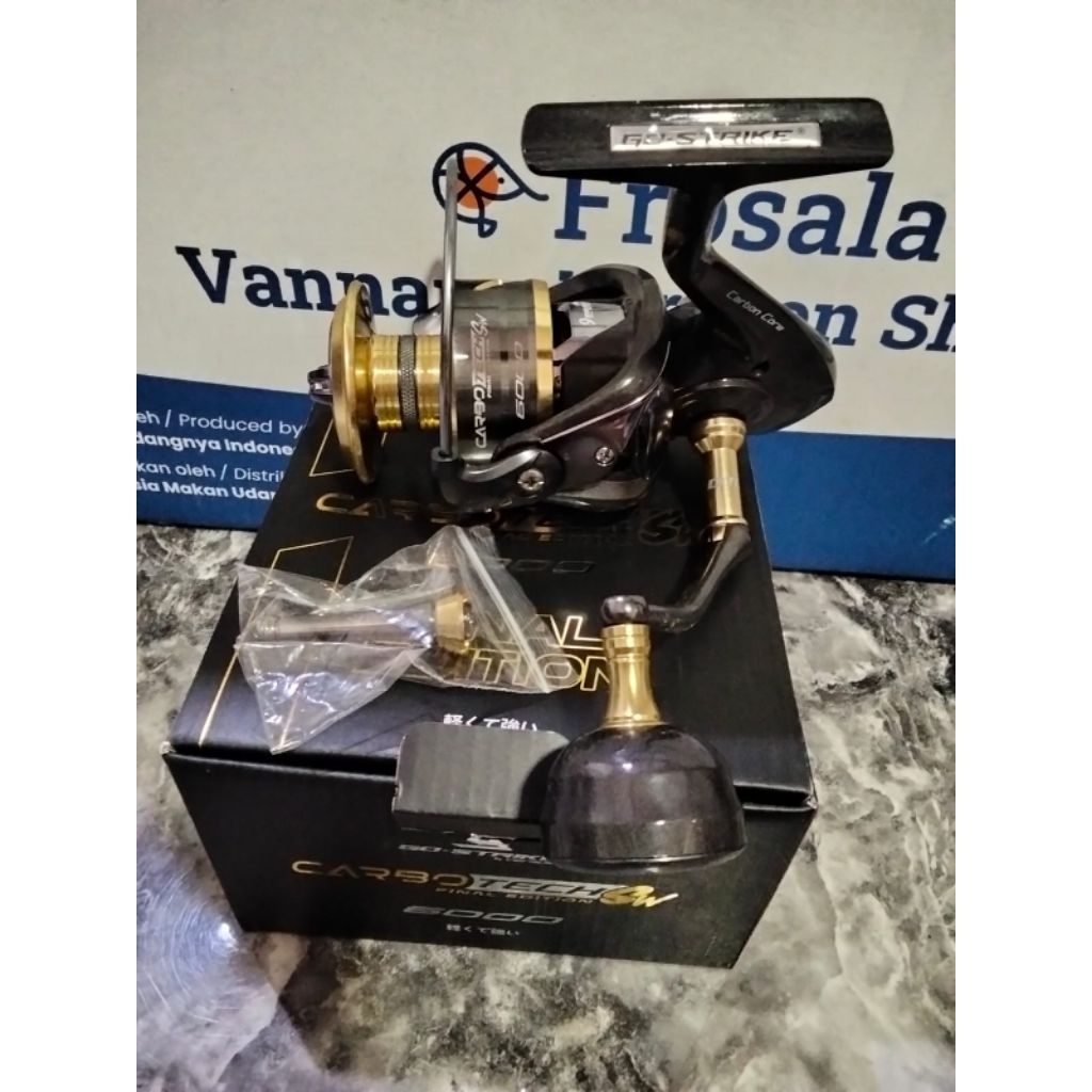 Jual Reel Go Strike Carbontech Final Edition SW 6000 5000 4000 3000 ...
