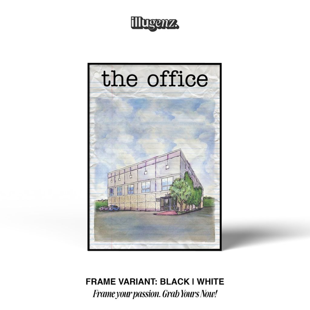 Jual Poster Frame Block Tv Show The Office Scranton Branch Edition ...