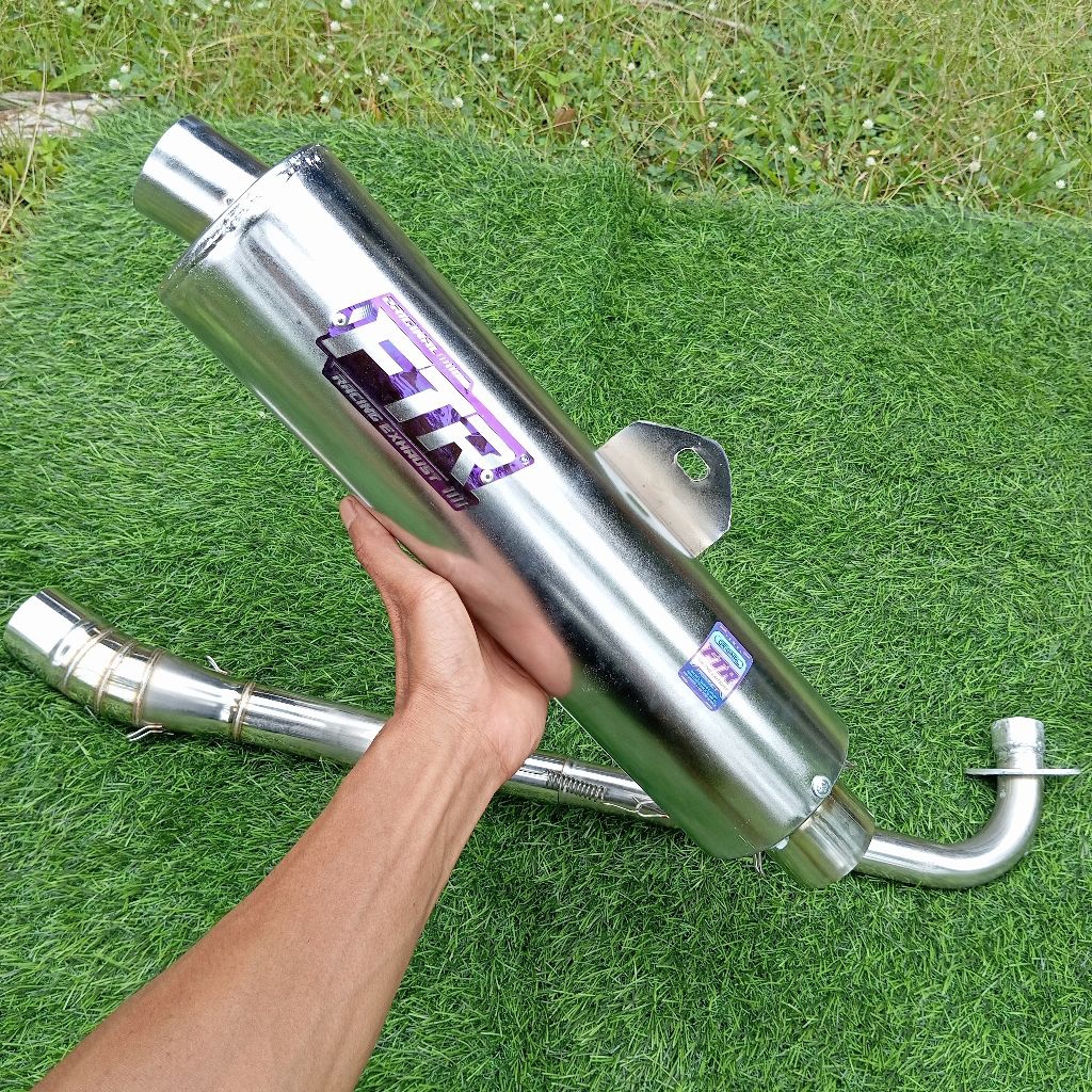 Jual Knalpot FTR TYPE CKD BOBOKAN DAN STANDART set leher pnp supra x125 ...