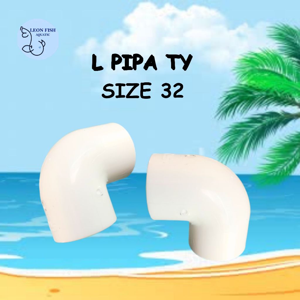 Jual TY 90 Deg Elbow Knee / Keni / L Pipa Pipe U – PVC Knee Elbow Putih ...