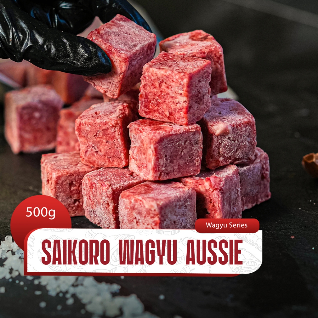 Jual Daging Sapi Premium Saikoro Wagyu Frozen Food Halal 500gr AUS ...