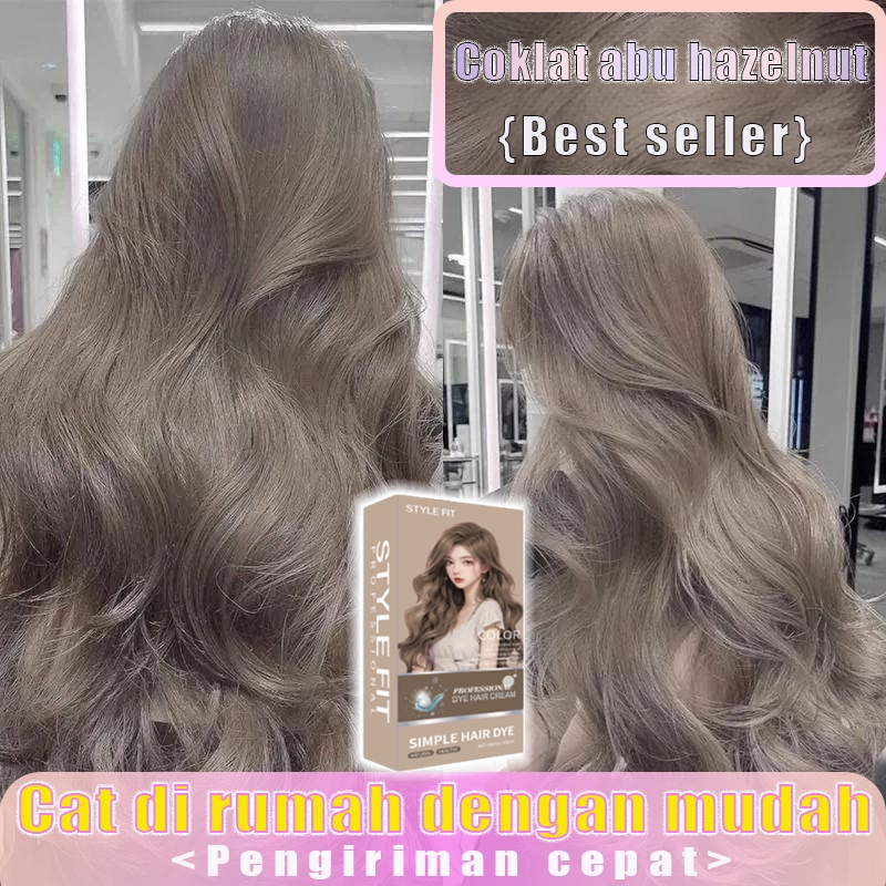 Jual [Sale-Rp100000+] STYLE FIT cat rambut coklat hazelnut * 200ml ...