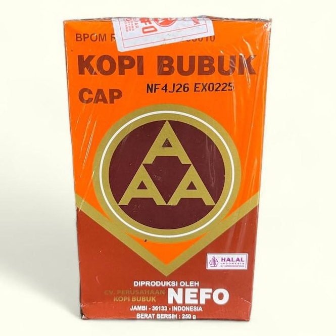 Jual Kopi Bubuk Hitam AAA Nefo 250 gram Oleh Oleh Khas Jambi Halal ...