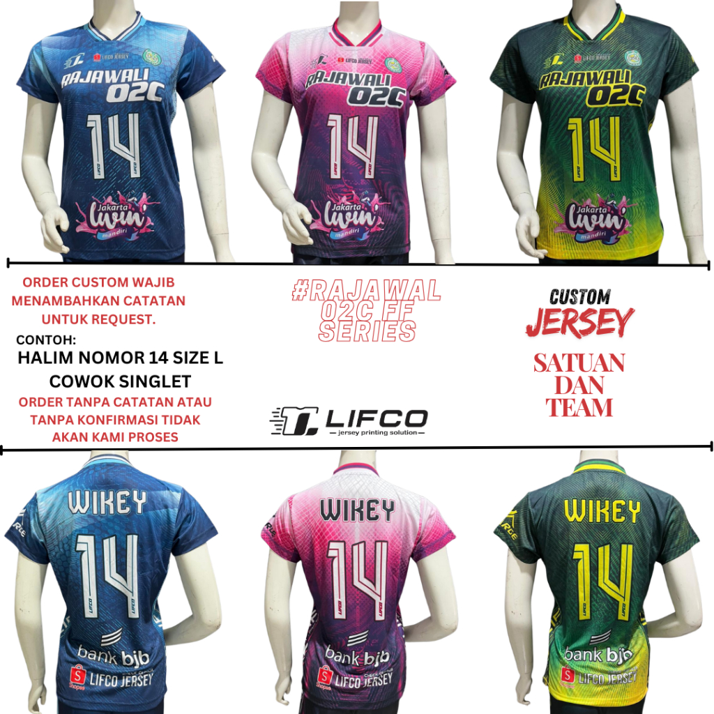 Jual JERSEY VOLI LIFCO CUSTOM ORIGINAL RAJAWALI O2C FINAL FOUR LIVOLI ...