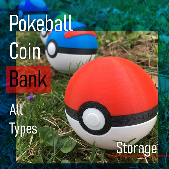 Jual Pokeball Storage Box Celengan Coin Bank Cosplay Prop Tempat Koin ...