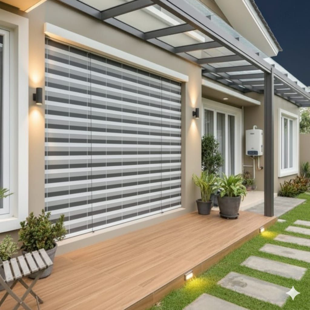 Jual Tirai Outdoor PVC Tahan Air – Model Minimalis | Shopee Indonesia