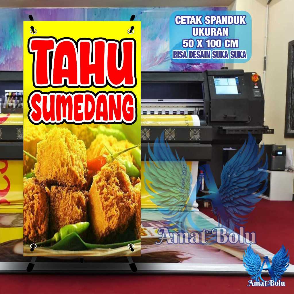 Jual Cetak Spanduk Cetak Banner TAHU SUMEDANG Costom Desain | Shopee ...