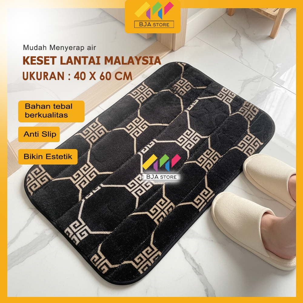 Jual BJA Keset Kaki Anti Slip Busa Malaysia Tebal Empuk Mudah Menyerap ...