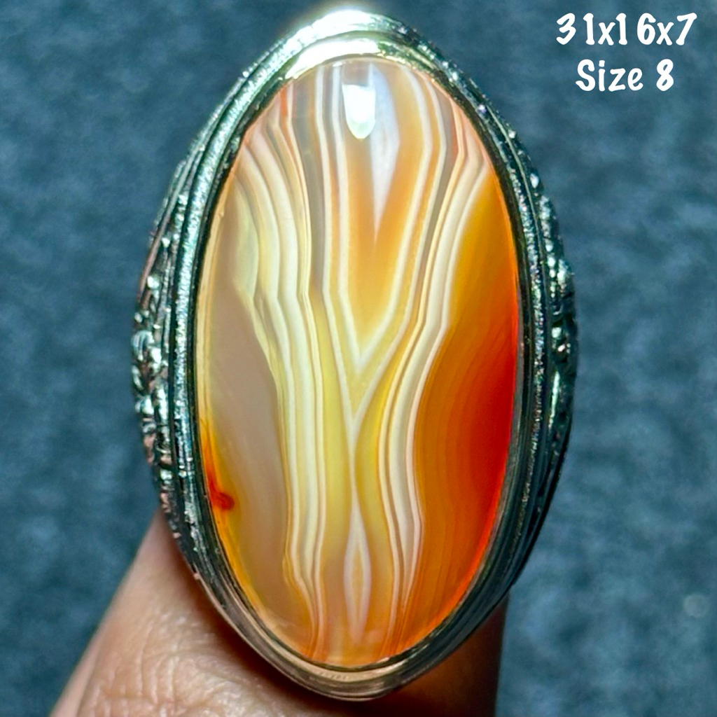 Jual Cincin Batu Akik Natural Sulaiman Junder Lam Alif Jumbo Kristal ...