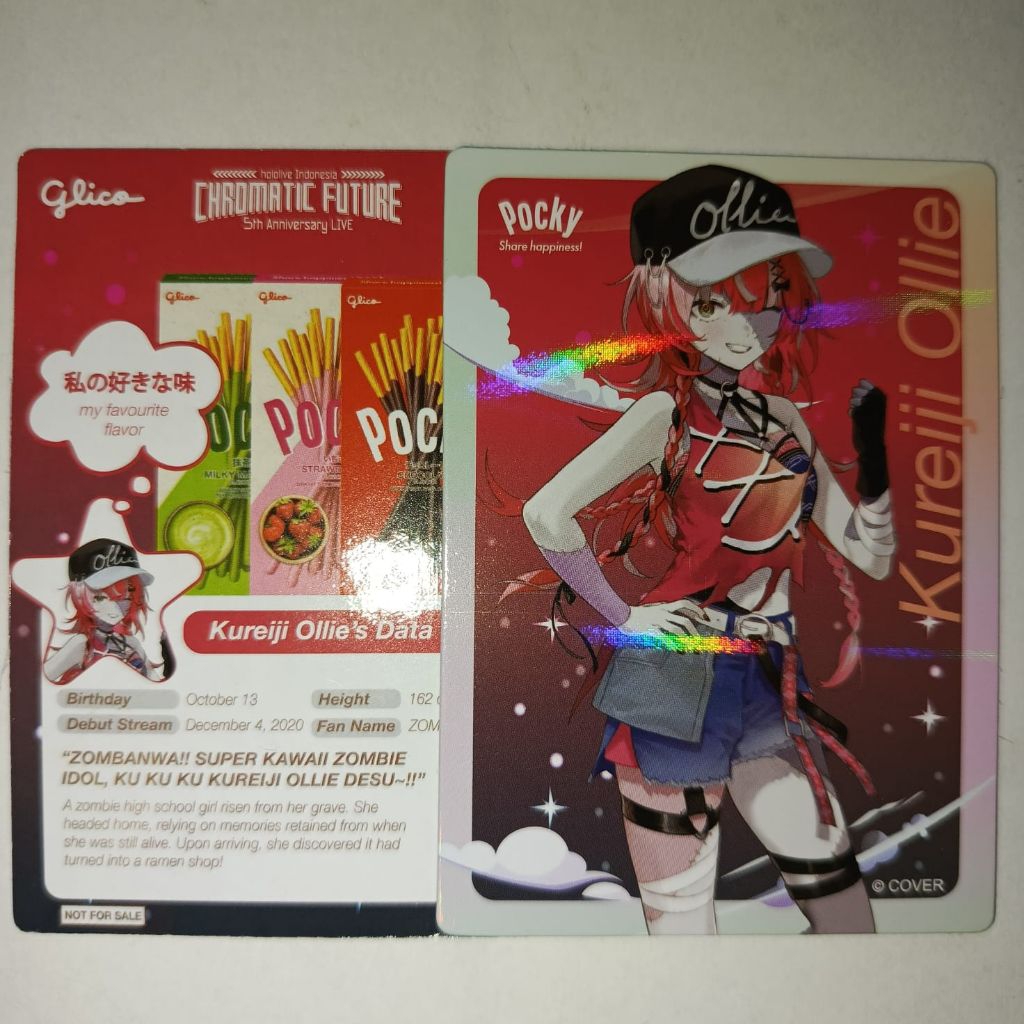 Jual POCKY HOLOLIVE kureiii ollie HOLO FOIL kartu indonesia 5th ...