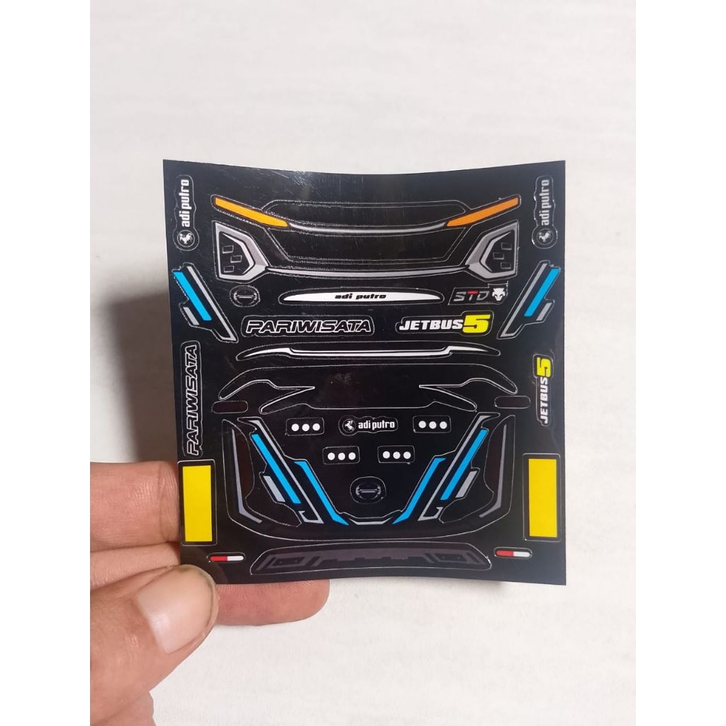 Jual Stiker Lampu Bus/ Sticker Headlamp Jb5 /Sticker Lampu Miniatur bus ...