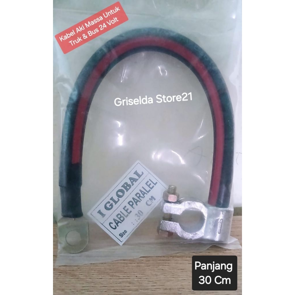 Jual Kabel Aki Massa 24 Volt Untuk Truk & Bus 30 Cm / Kabel Masa ...