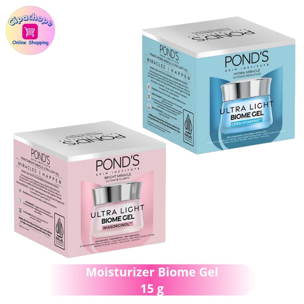 Jual Ponds Moisturizer Ultra Light Biome Gel 15 g | Shopee Indonesia