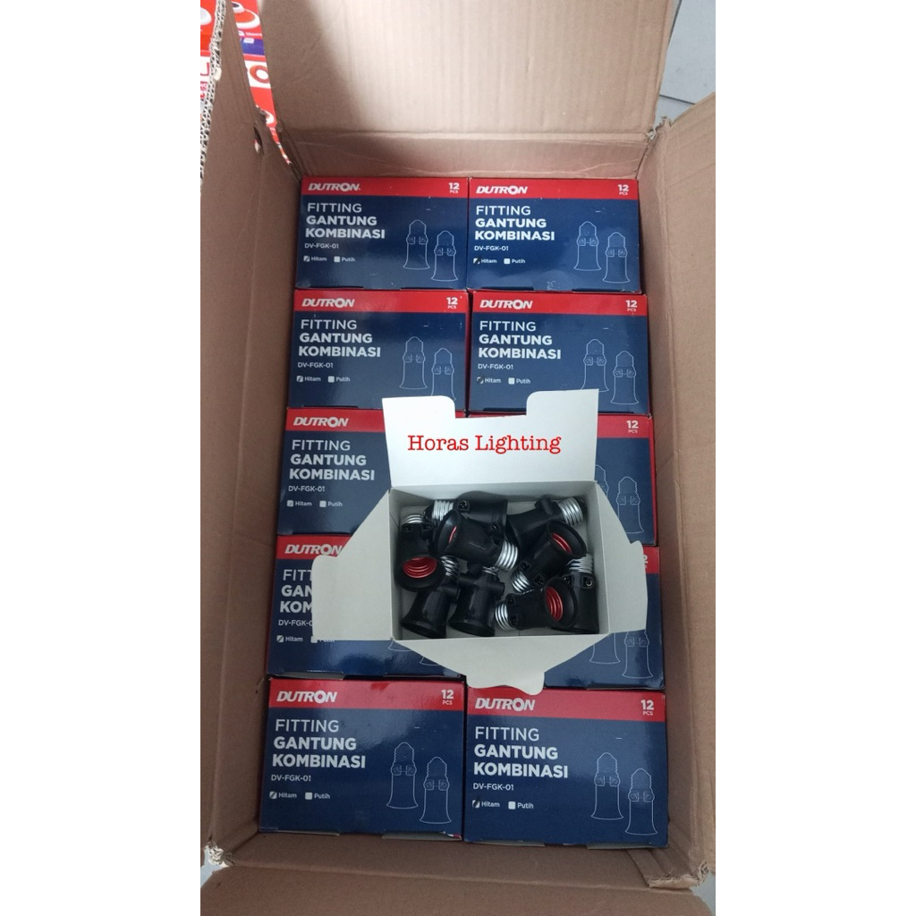 Jual Fitting Listrik kombinasi hitam dan Putih isi 24 Pcs FGK Listrik ...