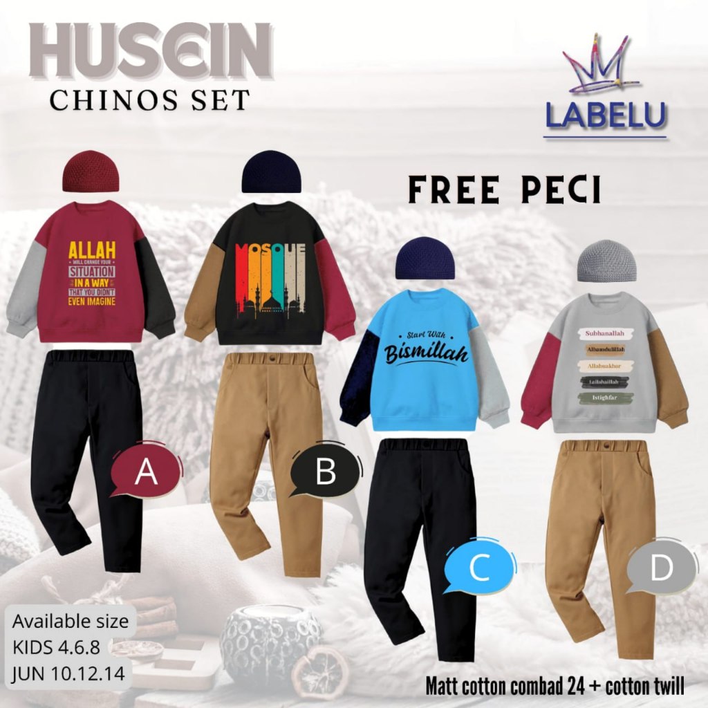 Jual Husein Chinos Set by Labelu | Shopee Indonesia