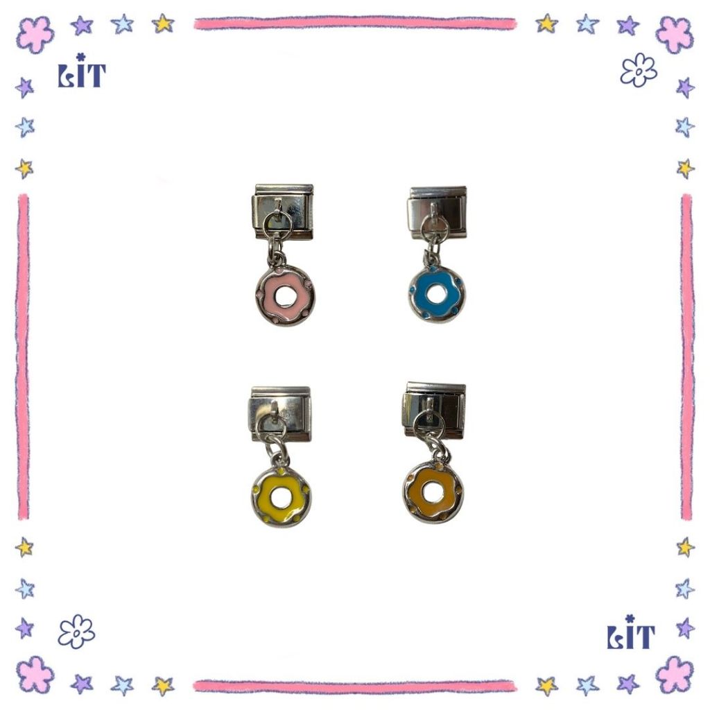 Jual Dangle Italian Charm Silver Part 3 - LIT HOUSE Donuts Edition ...