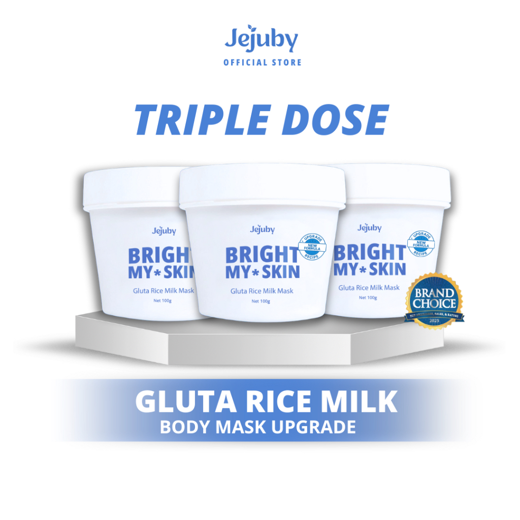 Jual [BUNDLING 3 PCS] Jejuby Gluta Rice Milk Mask 2in1 Bleaching ...