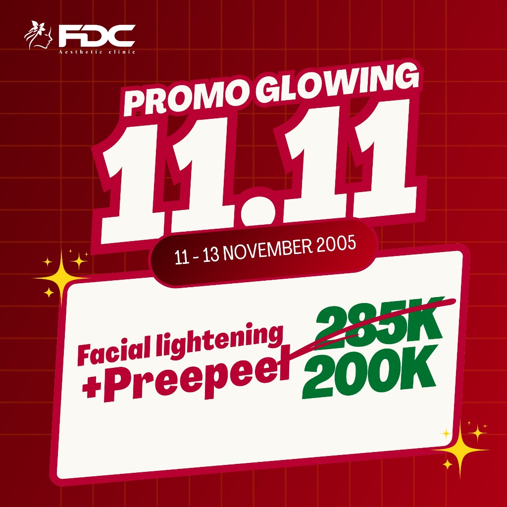 Jual Promo 11 11 shopee FDC Facial Lightening Prepeel | Shopee Indonesia