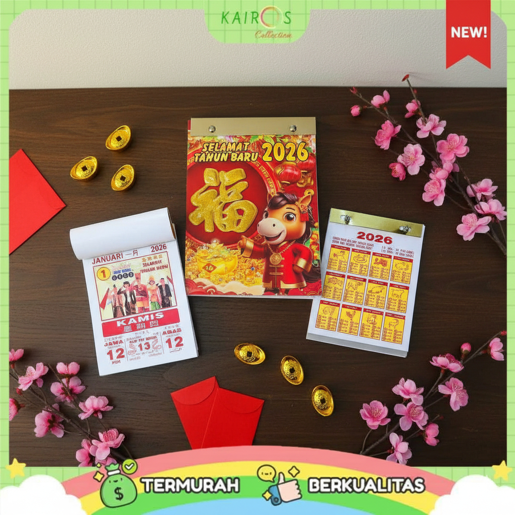 Jual Kalender 2026 Model Sobek Harian Tahun Hijriyah Jawa Chinese ...