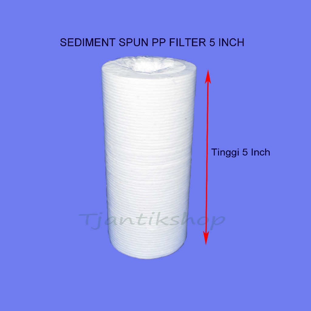 Jual CARTRIDGE FILTER AIR UKURAN 5 INCH / SEDIMENT SPUN PP FILTER 5 ...