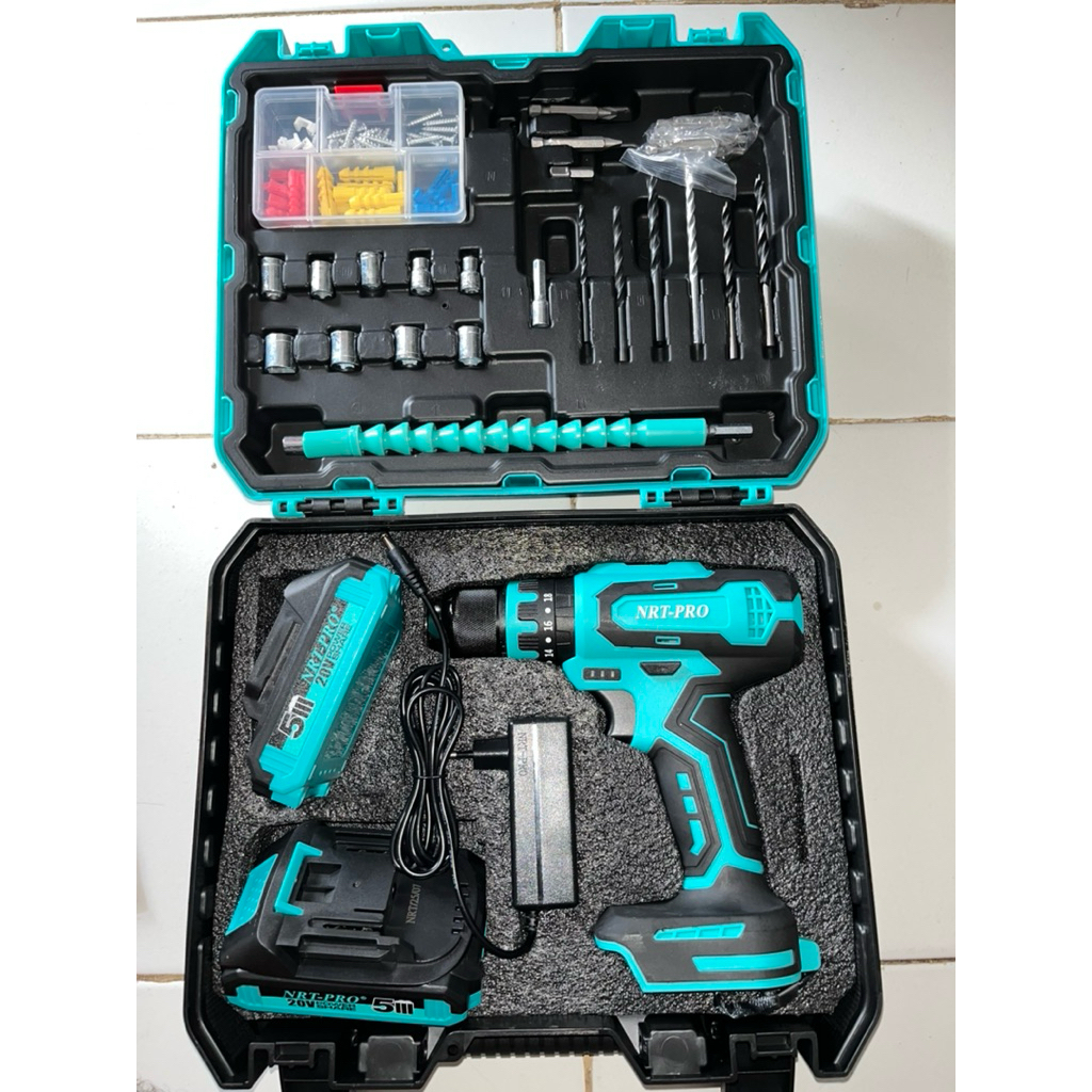 Jual NRT - Pro 20V Mesin Bor Cordless DC 340 10Mm | Shopee Indonesia