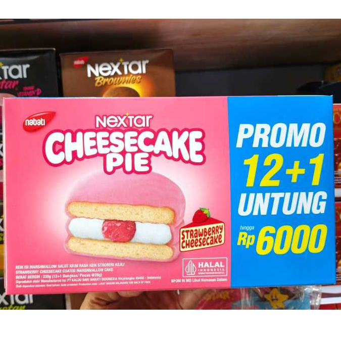 Jual Nabati Nextar Cheesecake Pie 12 Pcs Box | Shopee Indonesia