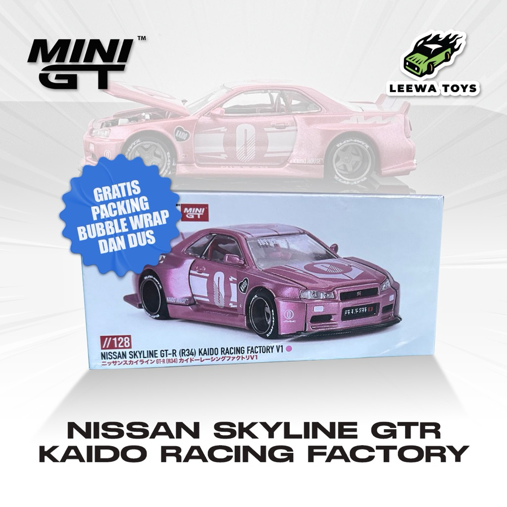 Jual Kaido House pink Mini GT Nissan Skyline GT-R R34 Kaido Racing ...